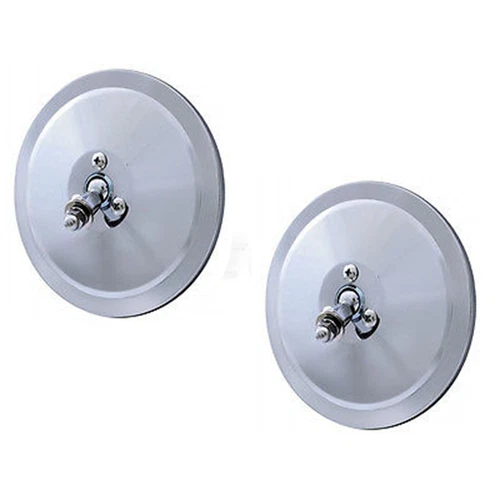 1947-1972 Chevy Truck 5" Chrome Smooth Exterior Door Round Rear View ...