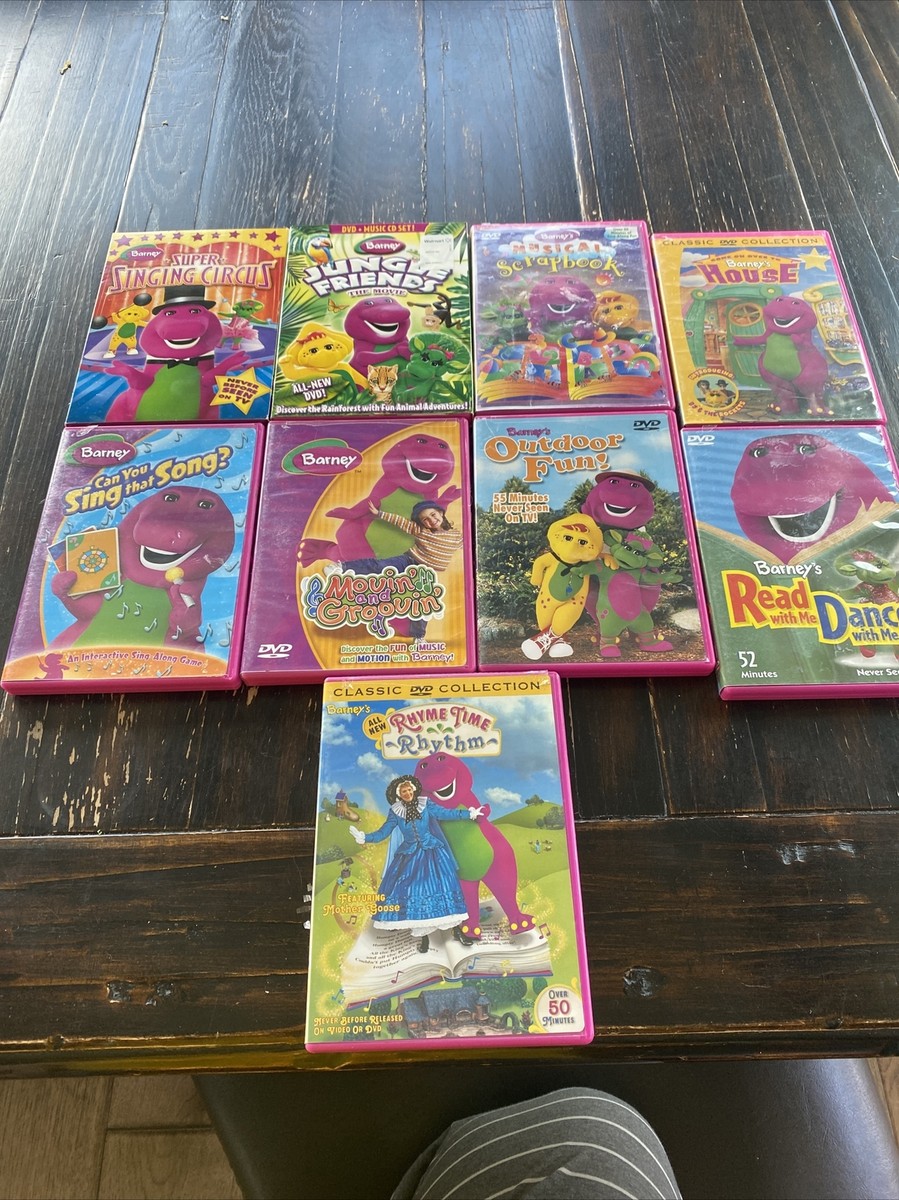 Barney Dvd Collection Lot Of 7 Barney DVDs Kids Children Educational