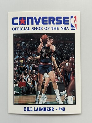 1989 Converse Bill Laimbeer Detroit Pistons Basketball Card | eBay