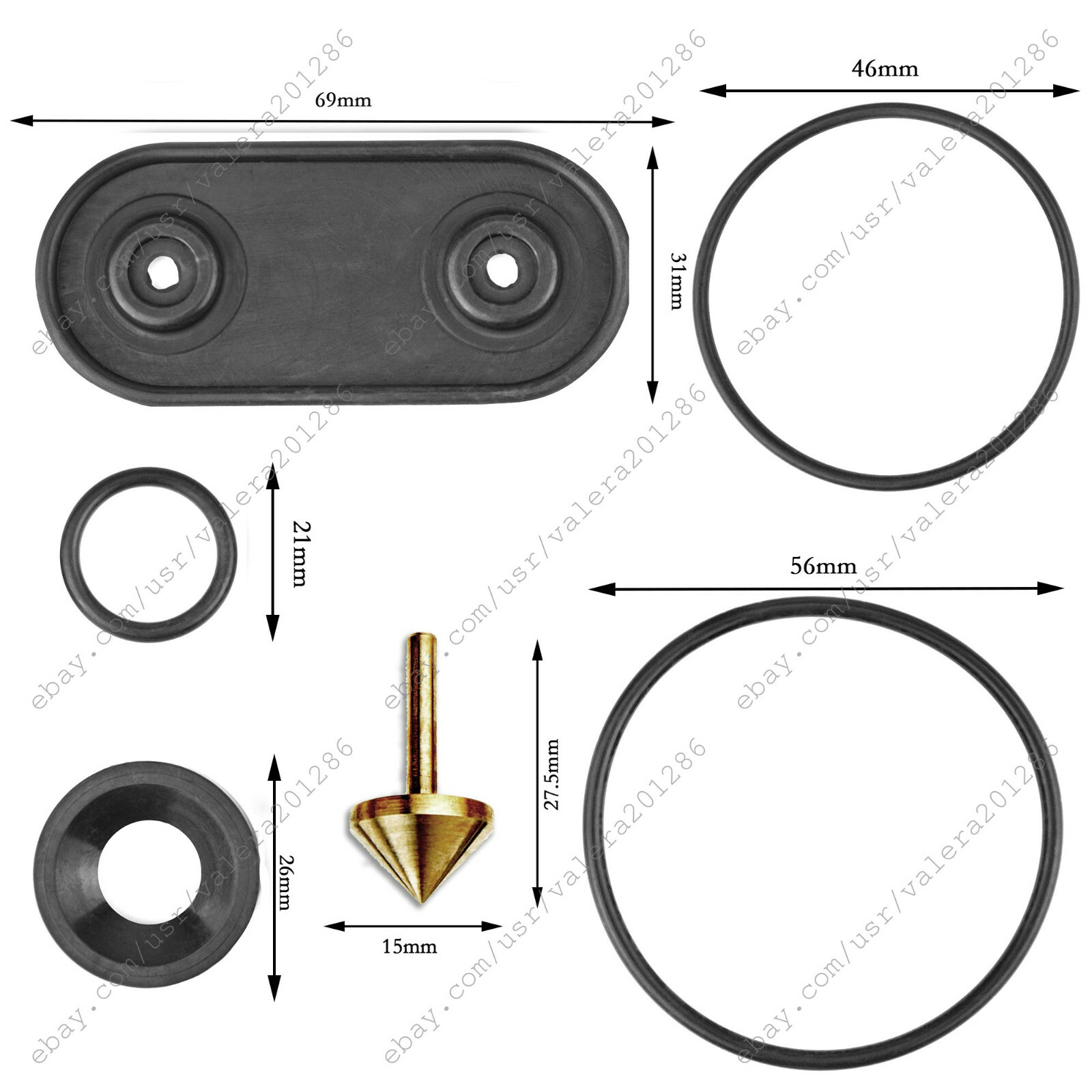 Mercedes-Benz Heater Valve Repair Kit W140, C140 Rebuild Kit 0018301484 ...