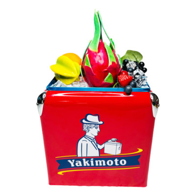 Metal Vintage Ice Chest 13L Yakimoto For Fruit Freshness Water Drink ...