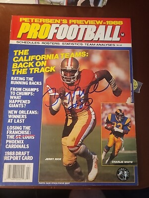Jerry Rice, HOF, Autographed Full Magazine - RiCE Hologram | eBay