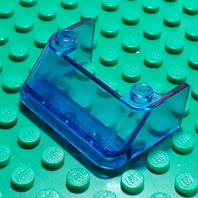 Lego Part 2437 35243 Windscreen 3 x 4 x 1 1/3 Translucent Dark Blue ...
