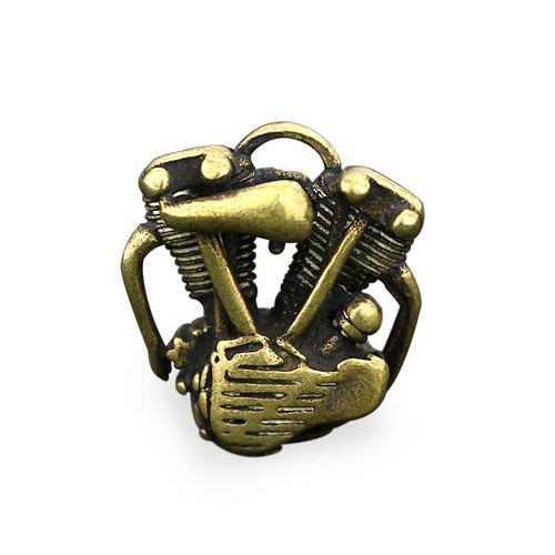 Solid Brass Motorcycle Engine Figurine Small Statue Home Ornament ...