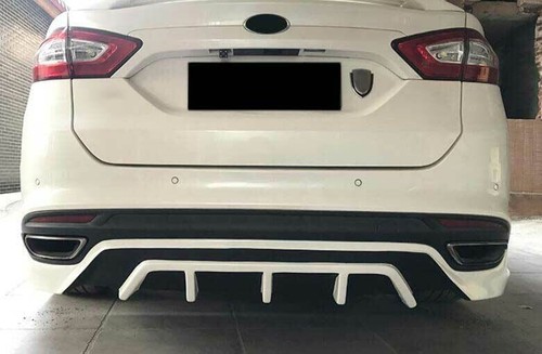For Ford Mondeo Fusion 13-2020 White Rear Bumper Diffuser Lip Spoiler ...