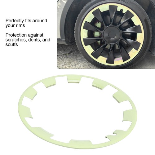 Green 4Pcs Car Wheel Rim Protectors Hub Rim Protection Guards ...
