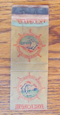 FISH MATCHBOOK COVER: HOTEL CLUB DE PESCA ACAPULCO, MEXICO EMPTY ...