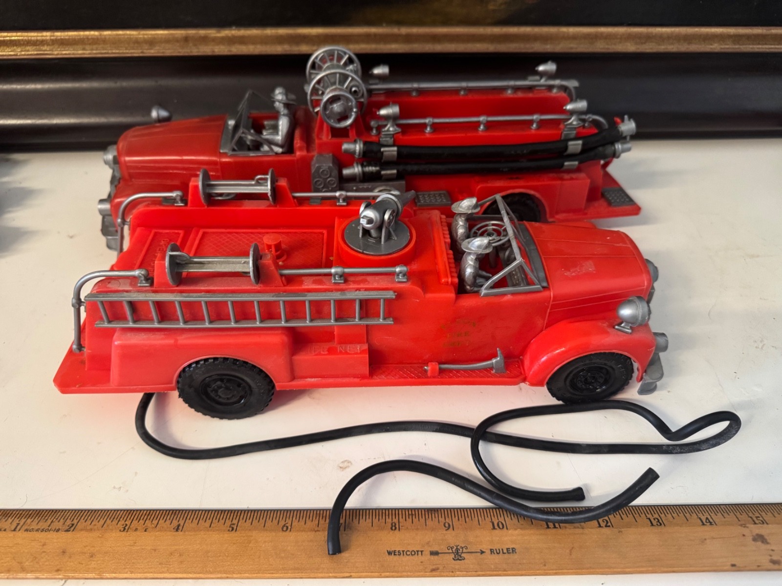 Vintage Eldon Plastic Seagrave Pumper Fire Engine Toy Lot of 2 | eBay