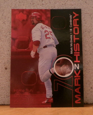 UPPER DECK 1999 BASEBALL CARD MARK N HISTORY CARDINALS MARK McGWIRE ...