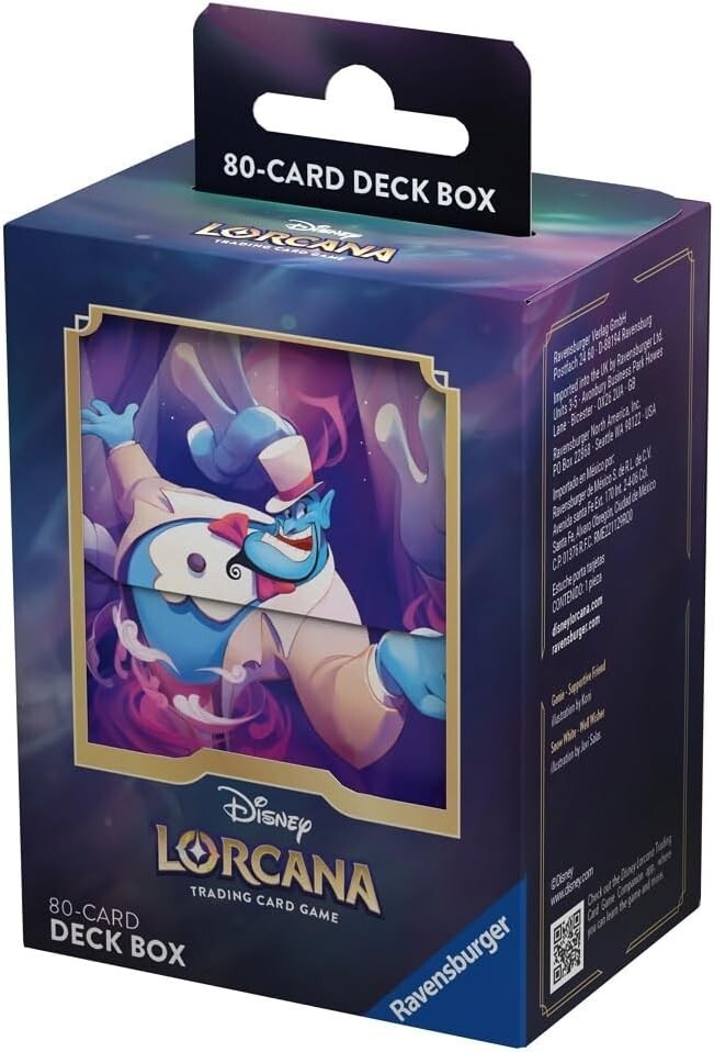 PORTAMAZZO set 4 GENIO deck box LORCANA ravensburger IL RITORNO DI ...