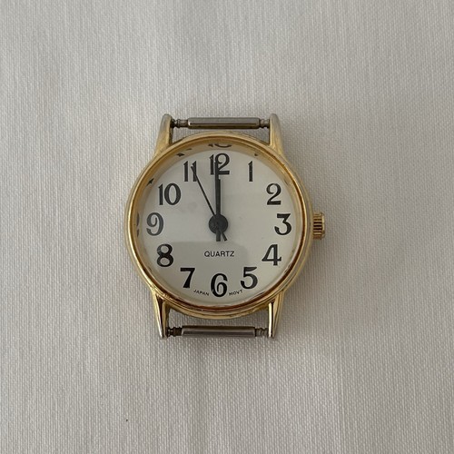 Quartz Watch Face Japan Movement Timex Style Gold Black | eBay