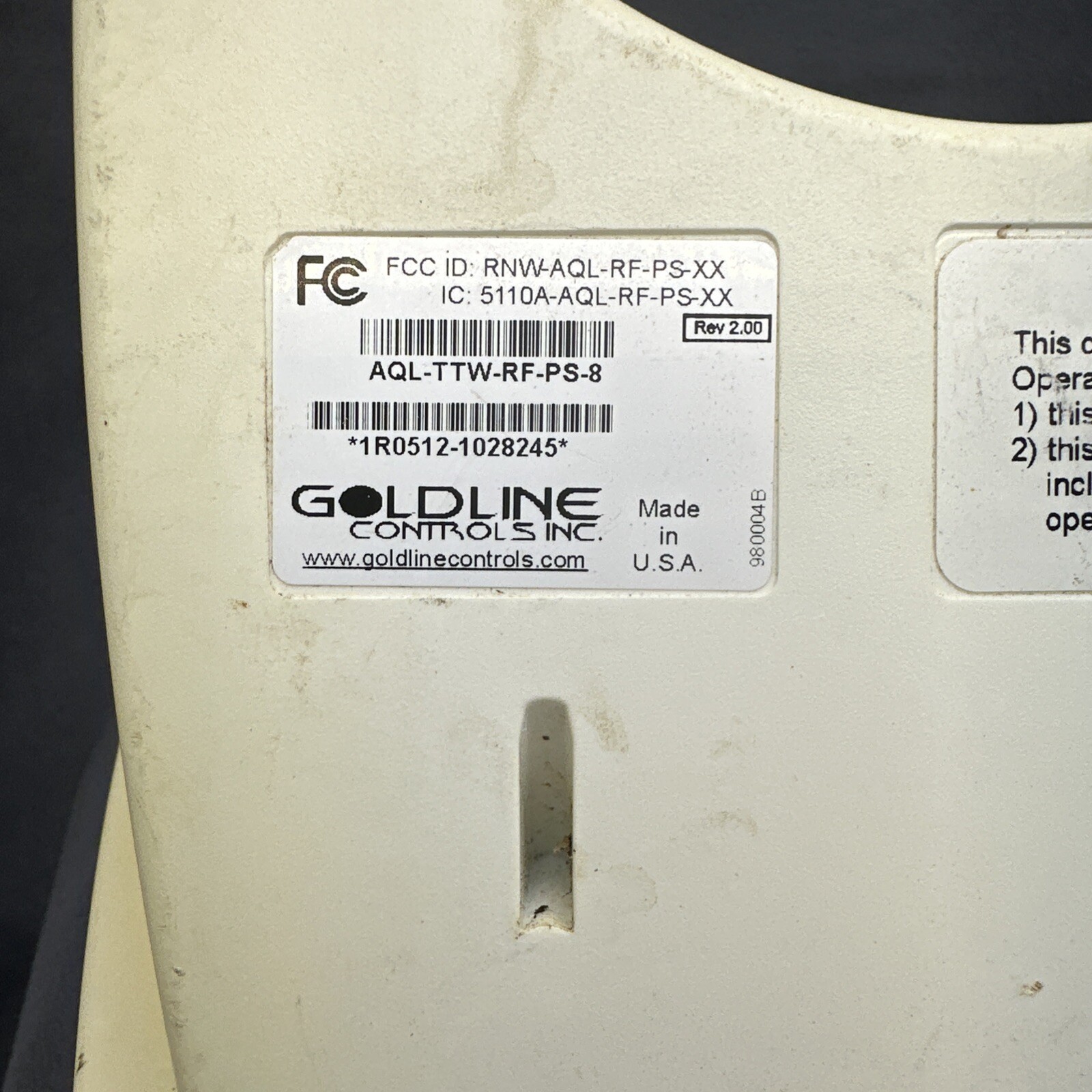 Hayward Goldline Pool Controller AQL-TTW-RF-PS-8 Tabletop remote ...