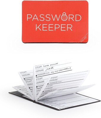 Kikkerland Mini Password Keeper Folding Organiser Log Book Reminder ...