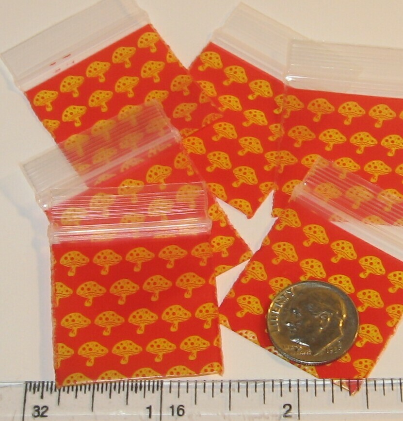 1000 Apple Baggies 1.25 x 1.25" mixed designs mini zip bags 125125 ...