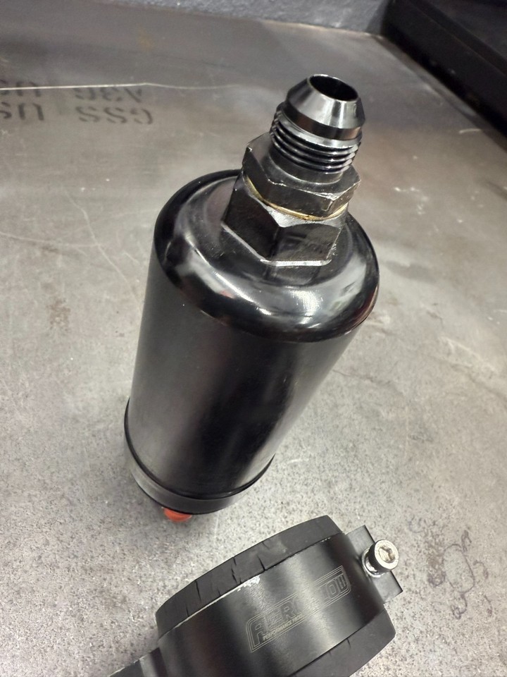 FiTech 50101 255 LPH Inline Frame Mount Fuel Pump and mounting bracket ...