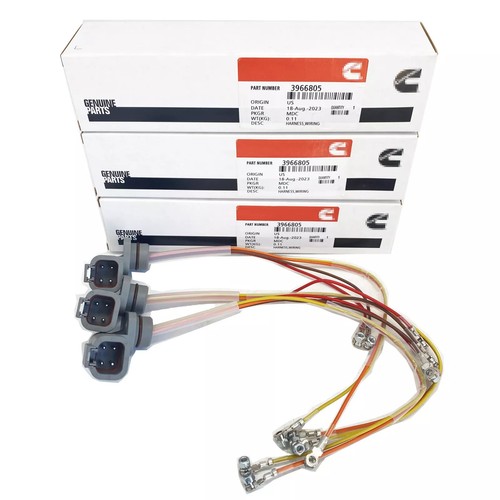 NEW 3PCS Fuel Injector Wiring Harness 3966805 Fits For Cummins 03-04 5 ...