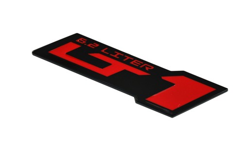 1pc LT 1 6.2 Liter "ZR1" Emblem Engine Hood Badge Decal for C4 C7 Black ...