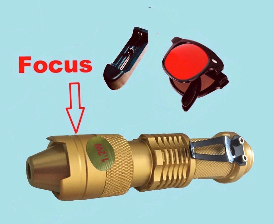 High-End Green Power 520nm Laser Pointer Visible Burn Beam U S | eBay