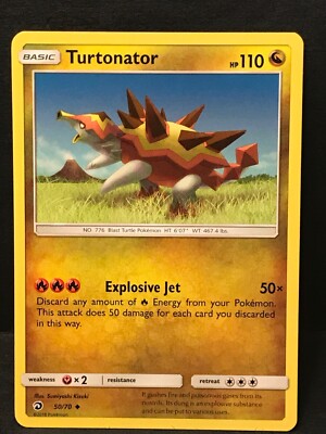 Turtonator 50/70 NM Uncommon Dragon’s Majesty Pokemon Card. Fast ...
