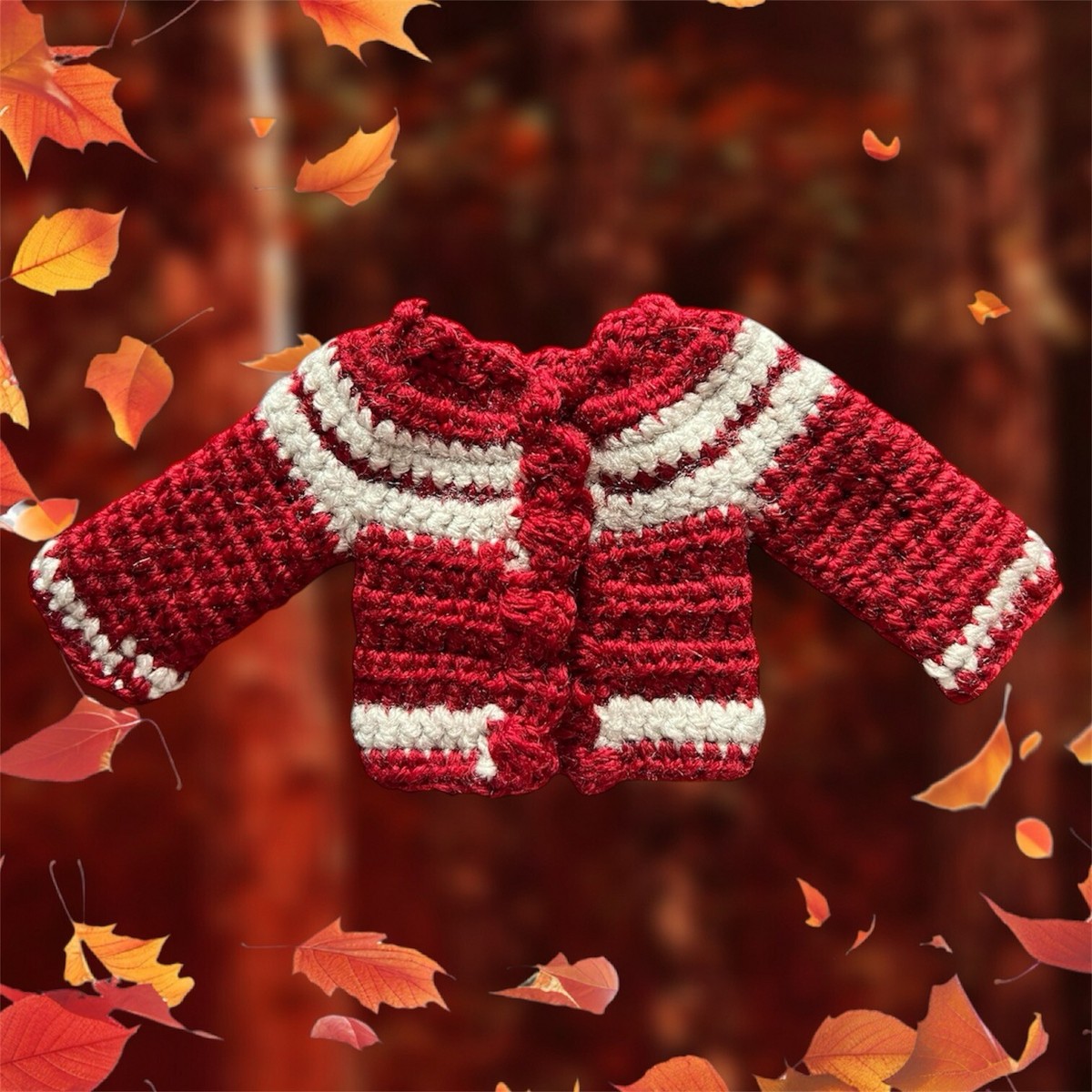 Crochet Pattern Doll Cardigan