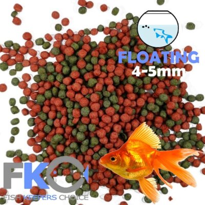 FKC Goldfish & Koi Small Aqua Aquarium, Pond Floating Fish Food Pellets ...