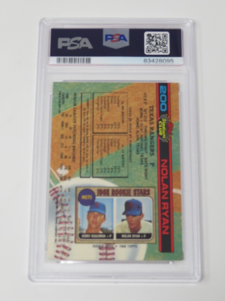 Nolan Ryan HOF Signed Autograph 1991 Topps Stadium Club Tux Card 200 PSA 10 Auto | eBay