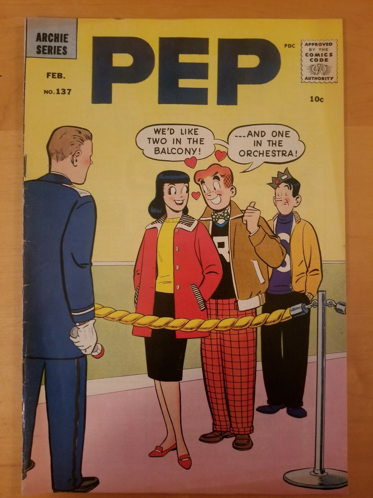 Vintage 10 Cents PEP Comic Book 1960 -- No. 137 Silver Age Archie ...