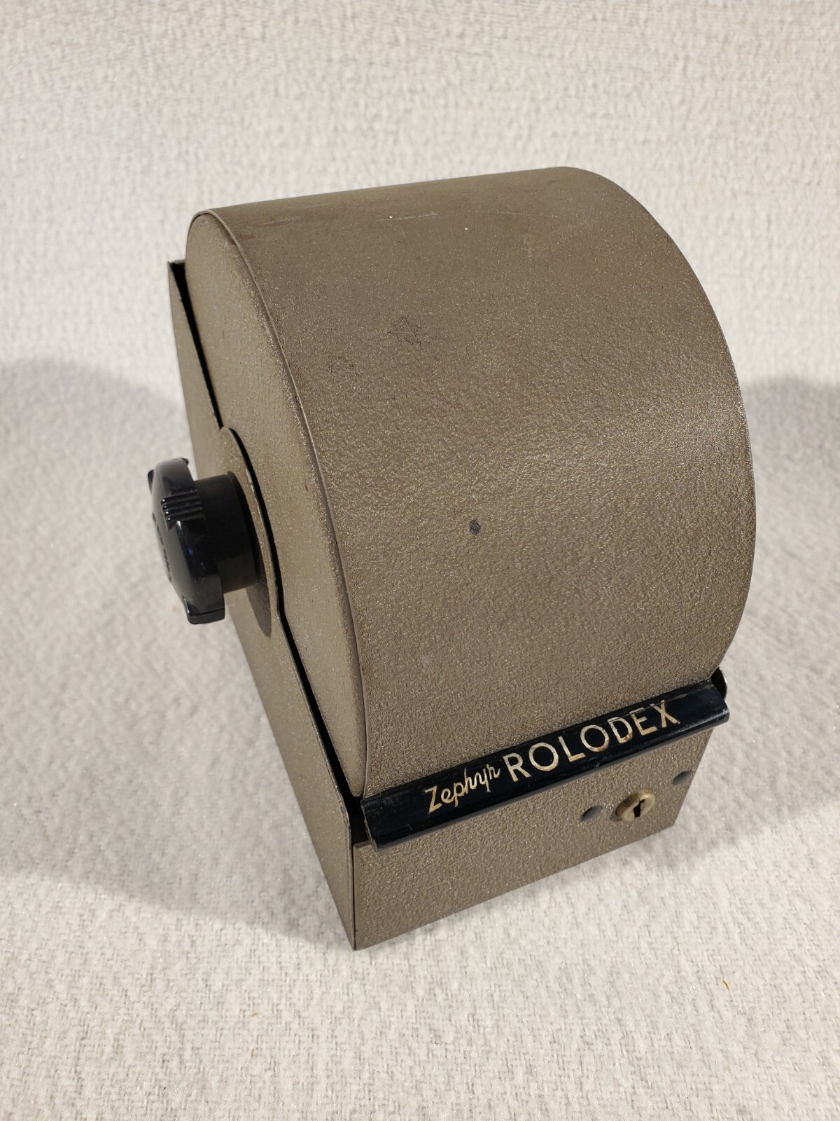 Vtg Zephyr Rolodex 1753 Model Tabletop Roll Top Office Address Phone ...