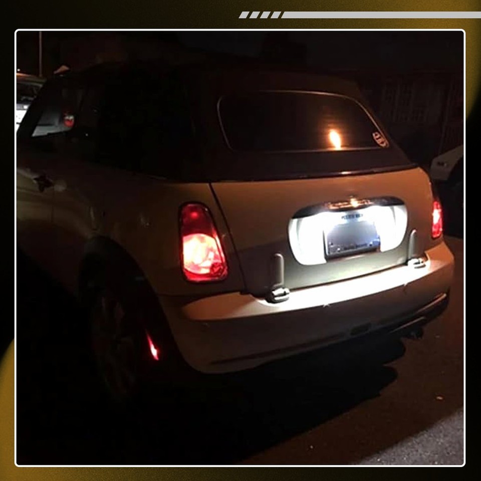 For 07-15 Mini Cooper R56 R57 R58 R59 [FULL LED] License Plate Light ...