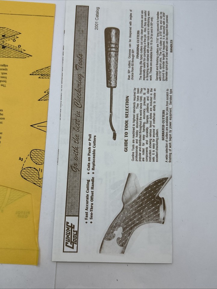 Gunline Tools Checkering Tool Set Camp Perry - 6 Piece set In box. | eBay