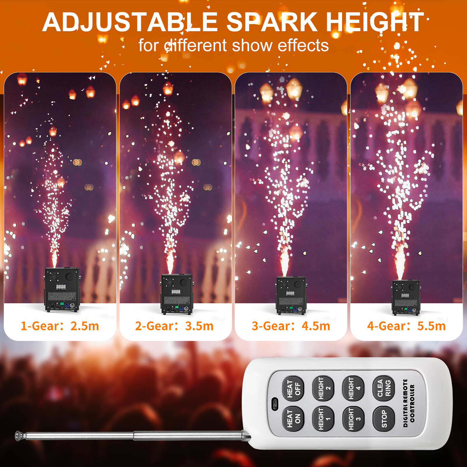 Cold Spark Machine 750W Sparkler Fountain for Wedding Events with ...