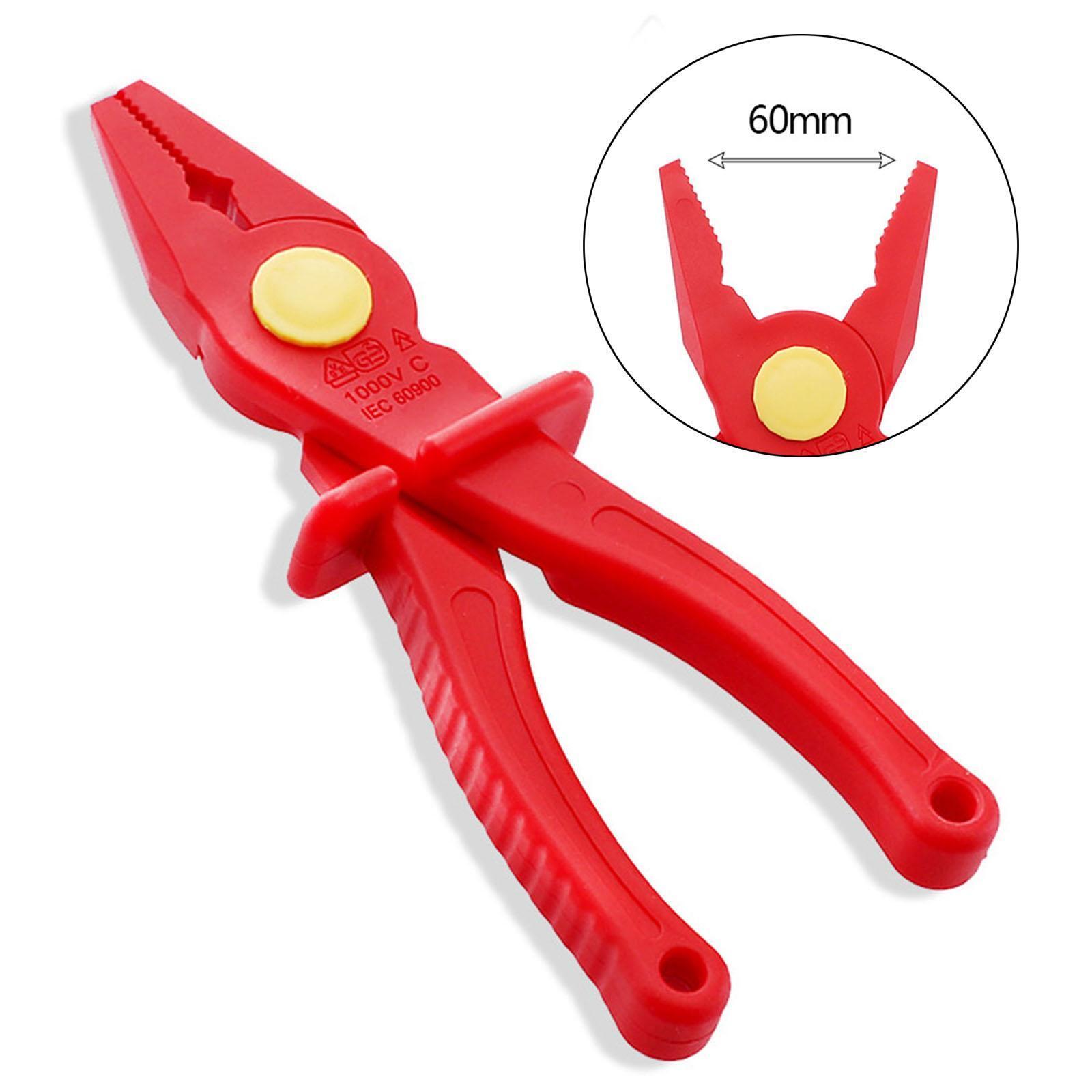 Insulated Plier Durable Professional 1000V Insulated Flat Nose Plastic ...