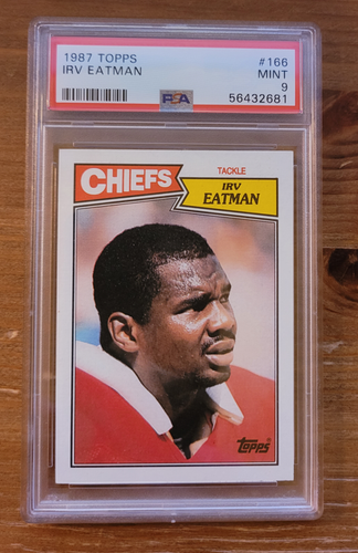 1987 Topps #166 Irv Eatman PSA 9 Kansas City Chiefs POP 10 | eBay