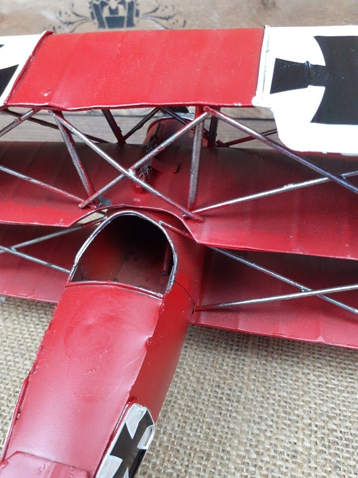 WW 1 Decorative Red Baron Triplane Aircraft Model | eBay