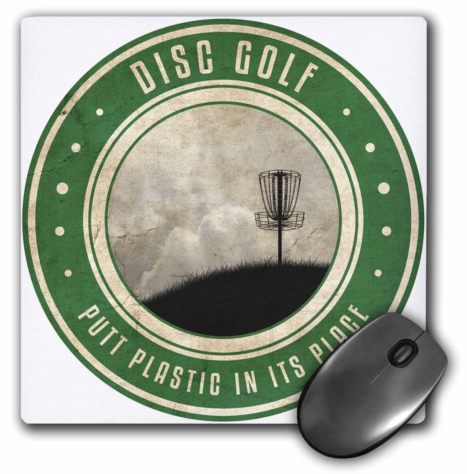 3dRose Putt Plastic In Its Place #12 - silhouette of frisbee disc golf ...