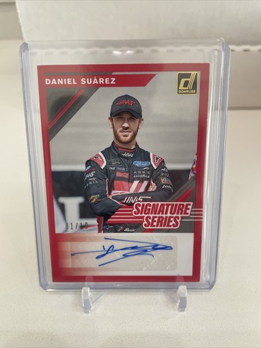 DANIEL SUAREZ 2020 #1/19 DONRUSS RACING SIGNATURE SERIES AUTOGRAPH CARD ...