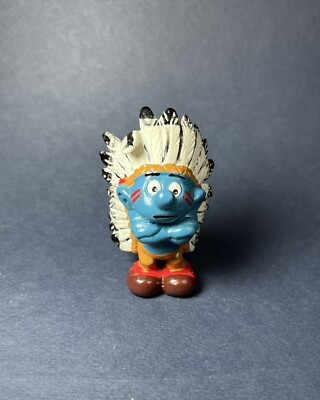 Smurfs 20144 Chief Smurf Rare Vintage Figure PVC Toy Figurine | eBay