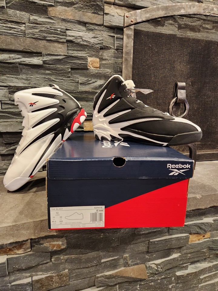 Reebok The Blast White Black Red Nick Van Exel Size 12 DEADSTOCK | eBay