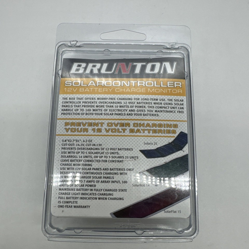 Brunton Solar Controller 12V Battery Charge Monitor For Solaris ...