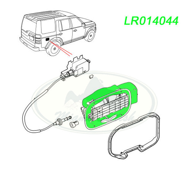 Land Rover Range Sport LR3 LR4 LR014044 Fuel Tank Filler Pipe Housing ...
