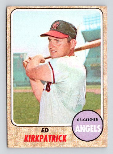 1968 Topps Card, #552 Ed Kirkpatrick, California Angels | eBay