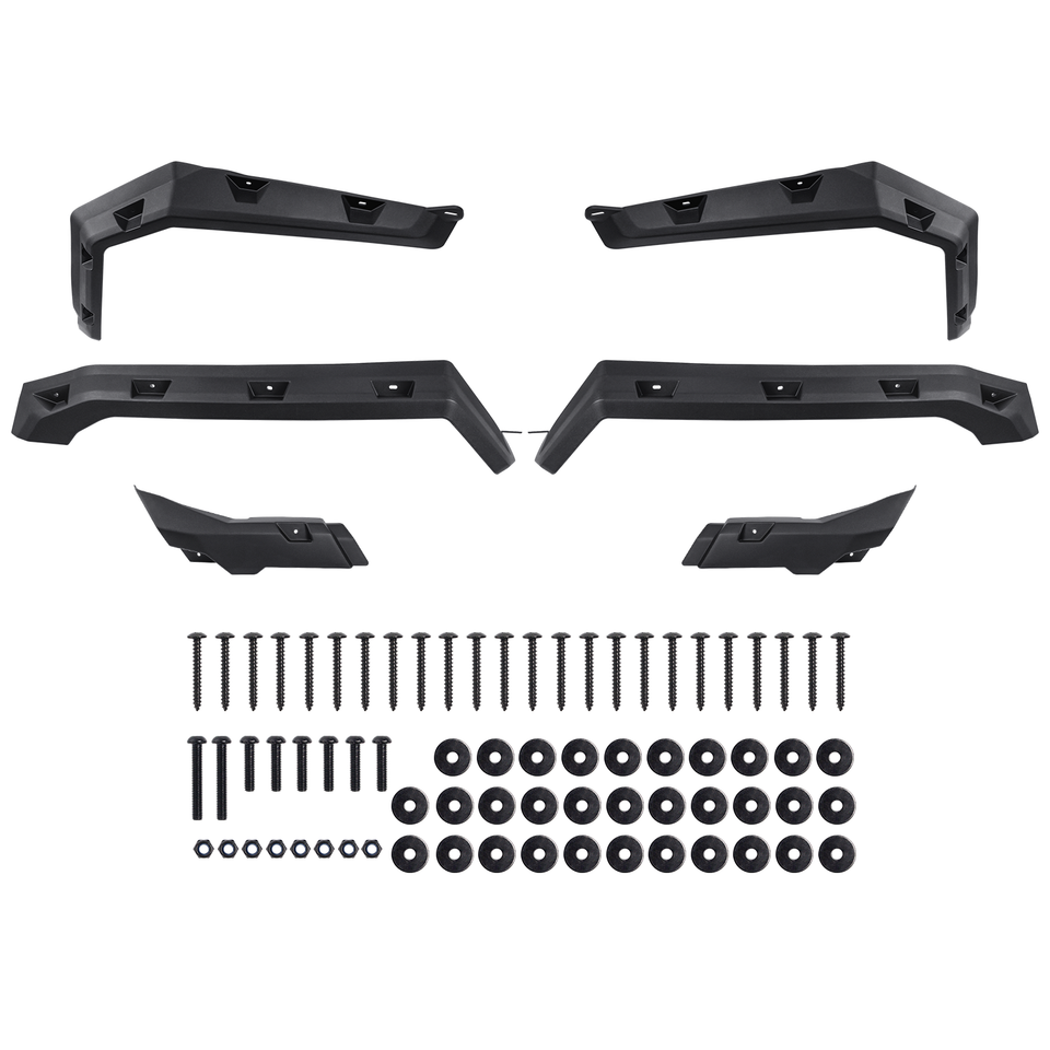 Front & Rear Fender Flares Mud Guards for 2016-2024 Can-Am Defender ...
