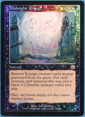 Midnight Ritual FOIL Mercadian Masques PLD Black Rare CARD (348182 ...