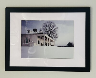 Mount Vernon Framed Photo 8x10 George Washington Snow | eBay