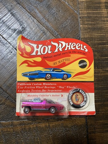 Hot Wheels Redline 1969 Hot NUKE Pink Hairy Hauler sealed blister ...