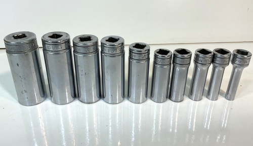 Snap On Tools Socket Wrench Set (10) SF series 3/8 Drive 12 Point ...