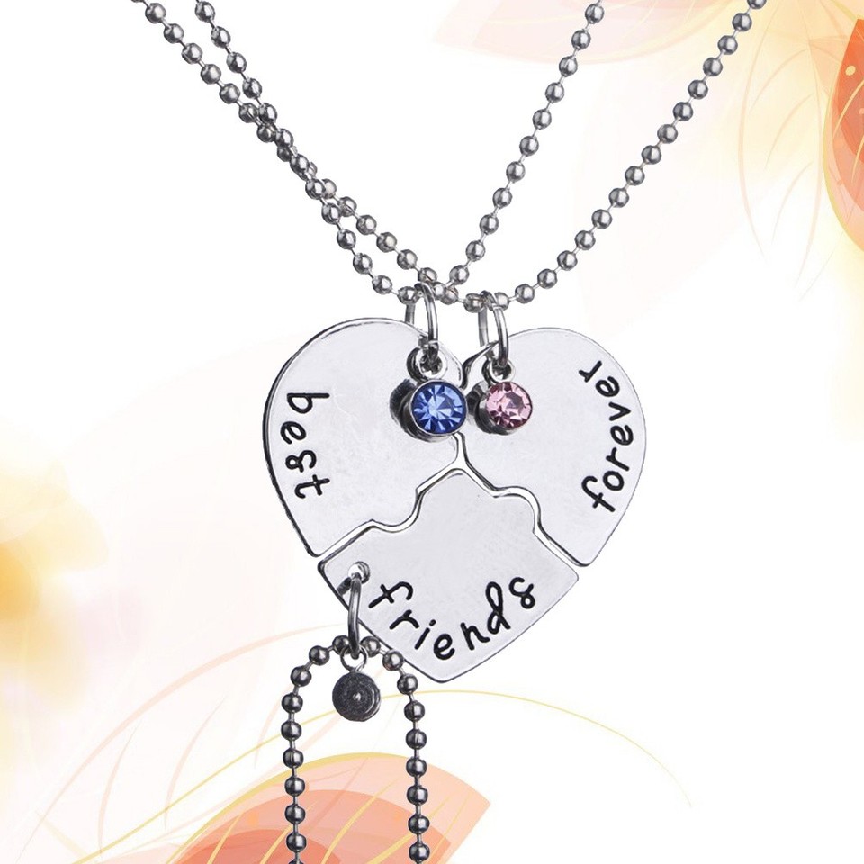 Stitch Necklace for Girls Big Heart Pendant Best Friend Matching ...