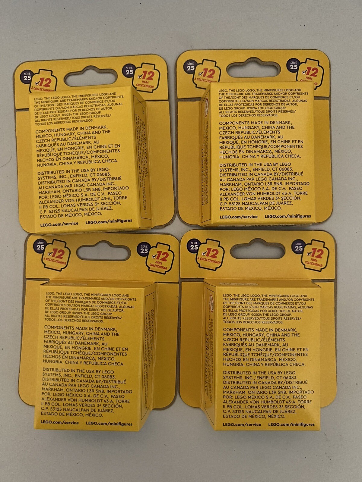 LEGO SERIES 25 Minifigures Blind Box Lot of 4 Four New & Sealed 71045 ...