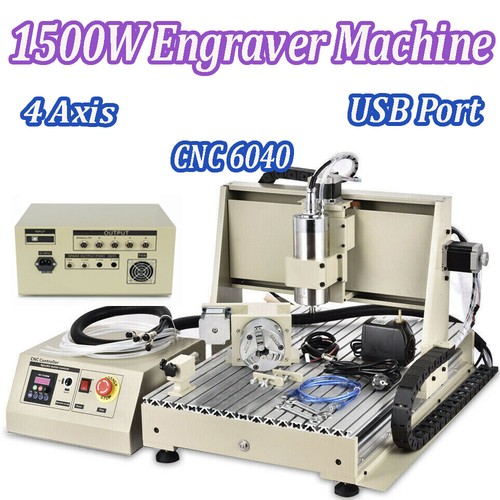 CNC 4 Axis 6040 USB Engraver Milling Drilling Machine 3D DIY Water ...