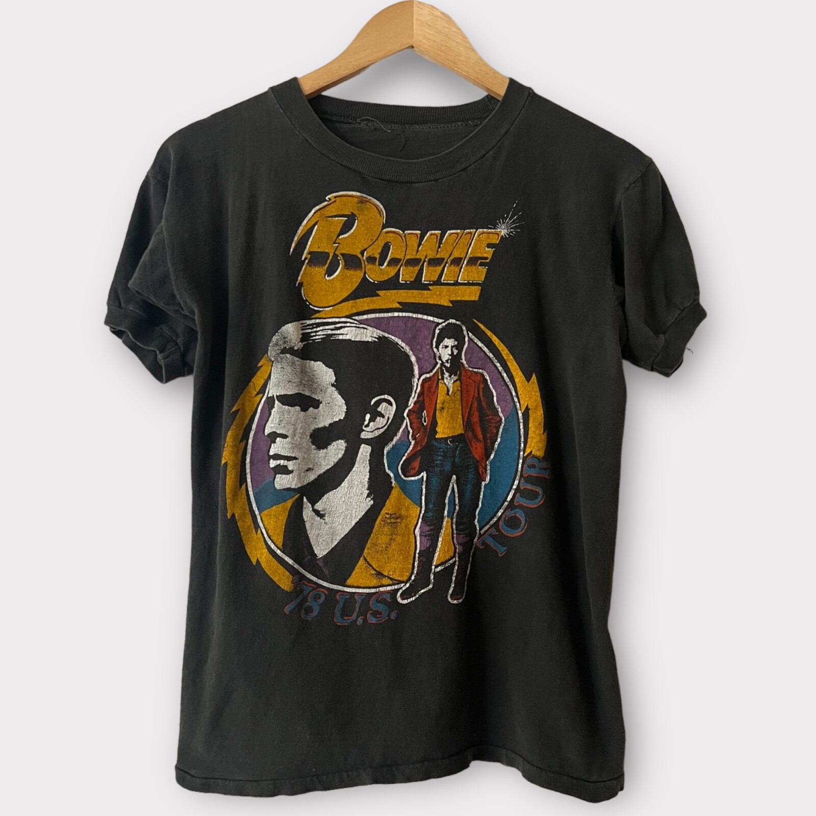 1978 David Bowie Vintage Tour Band Rock Tee Shirt 70s… - Gem